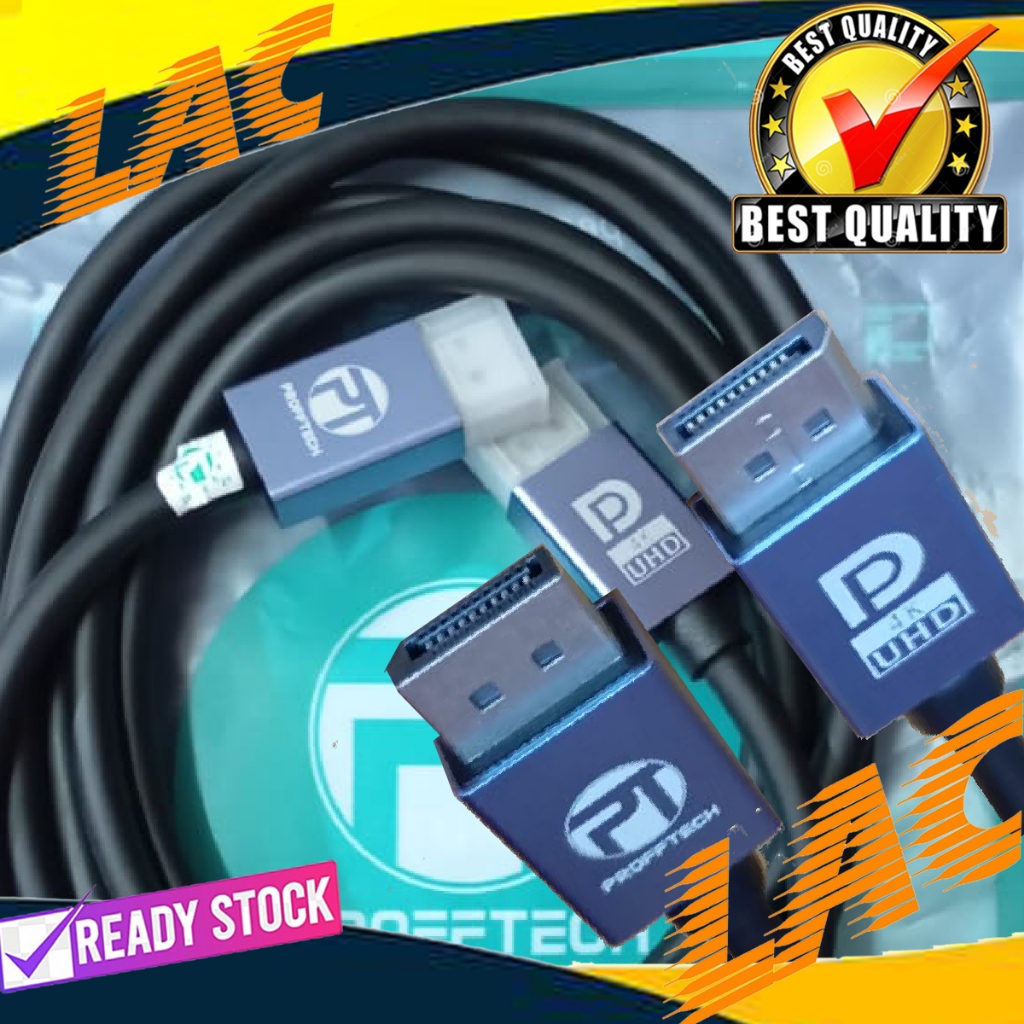 Jual Kabel DisplayPort DP 1.4 Male to Male 4K 5M / kabel DP TO DP 5M ...