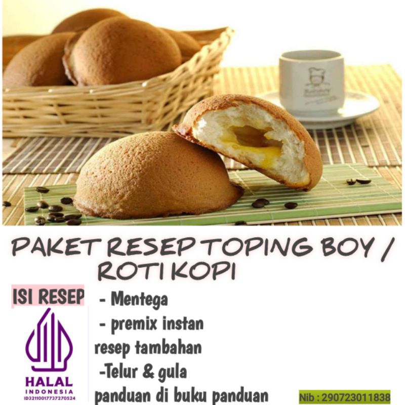 Jual Paket resep toping roti boy/ Premix toping roti boy/ Tepung instan ...