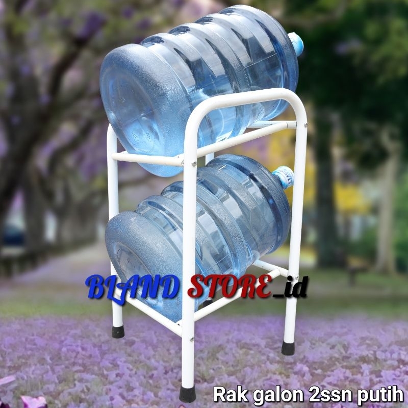 Jual Rak Galon 2 Susun / Tempat Galon Susun Putih | Shopee Indonesia