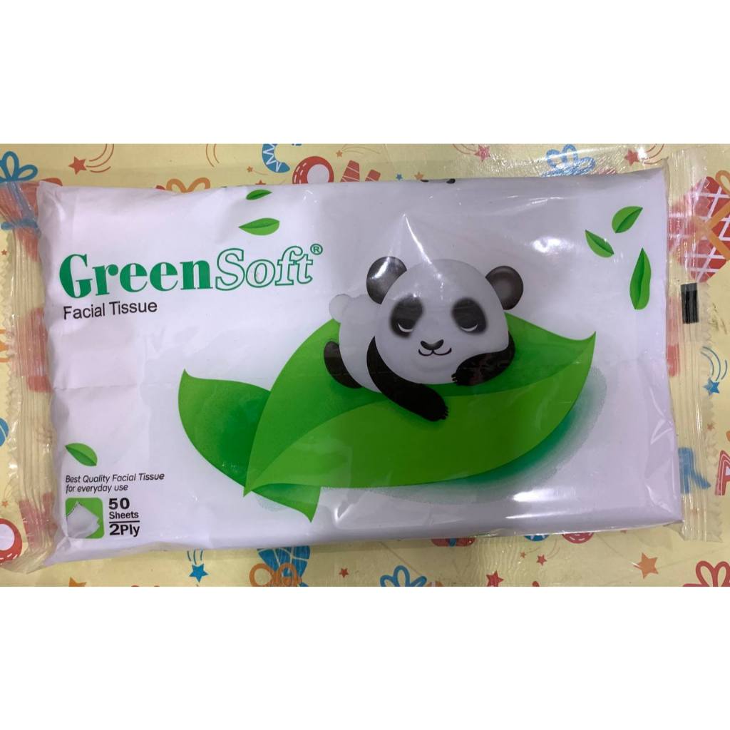 Jual Green Soft Facial Tissue / Tisu Wajah 50 sheets / 2ply | Shopee ...