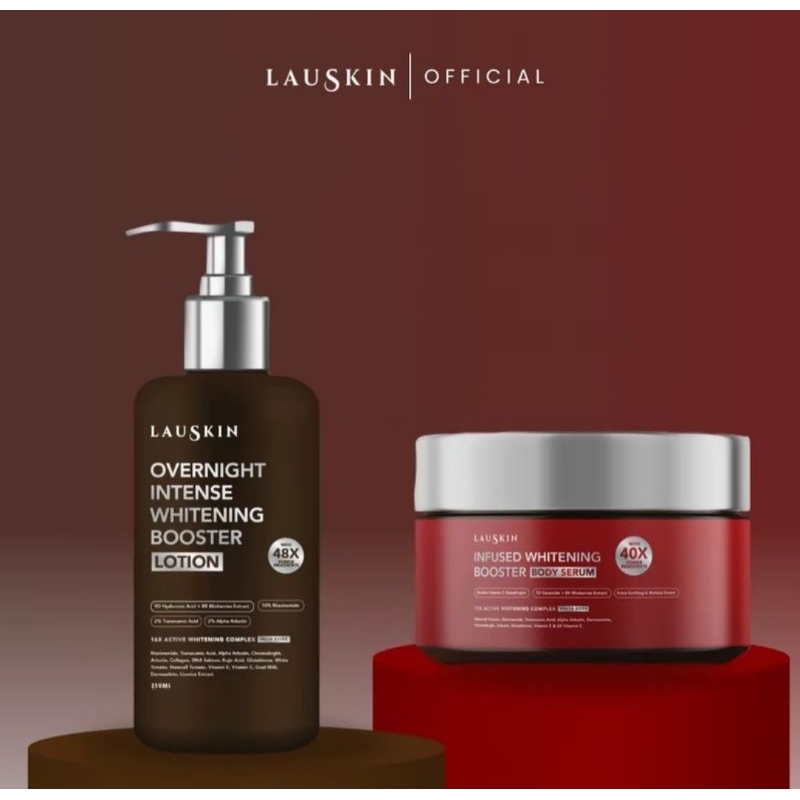 Jual [FREE GIFT] LAUSKIN BODY LOTION PUMP AND BODY SERUM WHITENING ...