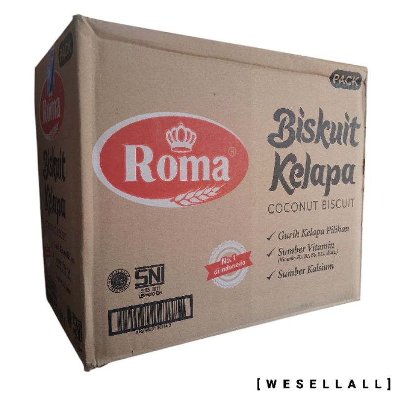 Jual Biskuit Roma Kelapa Isi 28 bungkus @ 300 gr - PER KARTON | 0036KAR ...
