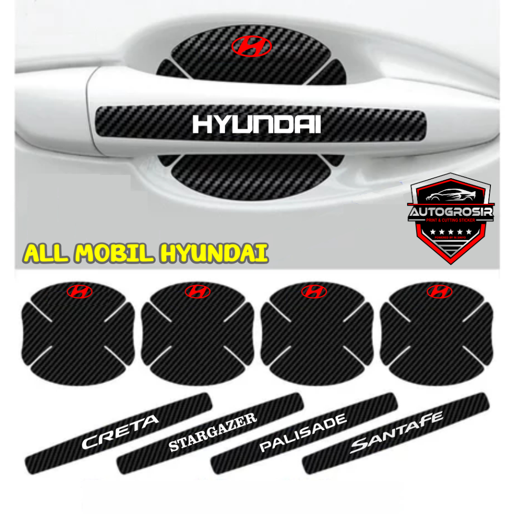 Jual Hyundai Sticker Handle Anti gores pintu mobil Hyundai Creta ...