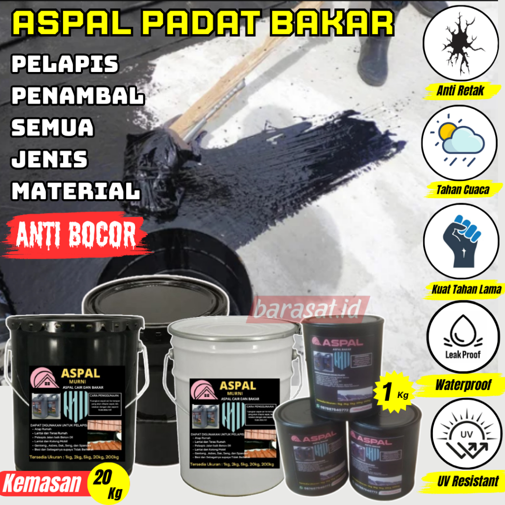 Jual Lapisan Atap Rumah Aspal Bakar Padat Anti Bocor Semua Jenis ...