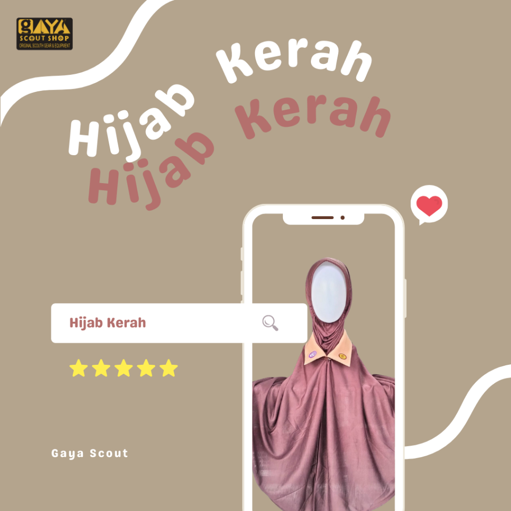 Jual Jilbab Hijab Bergo Pramuka Berkerah Termurah Shopee Indonesia