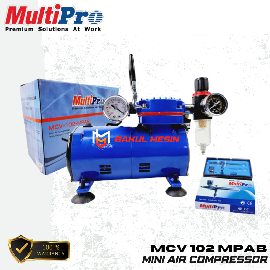 Jual MULTIPRO Mini Kompresor MCV 102 MPAB 150watt air compressor ...