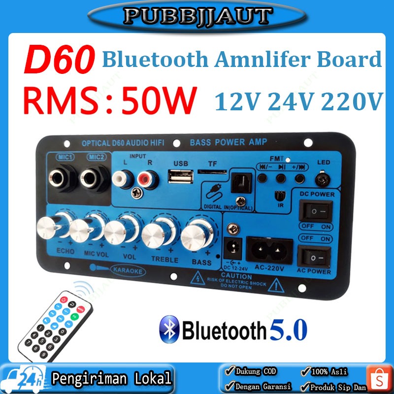 Jual D60 Amplifiers Untuk 8-12 Inci Speaker AC 220V 12V 24V Penguat ...