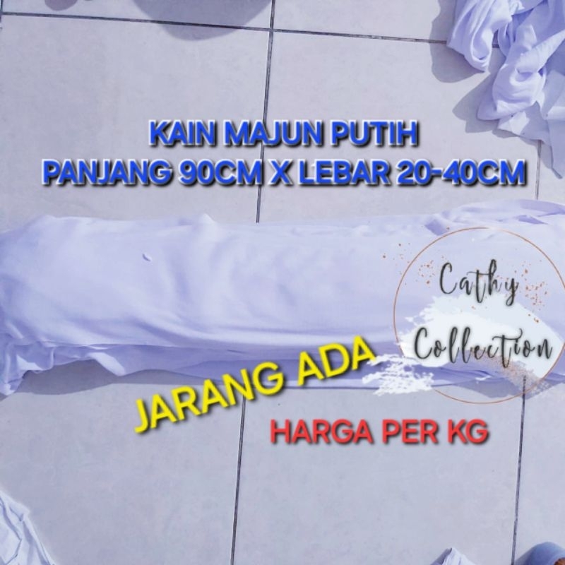 Jual Kain Lap Majun Putih 90x 20- 40 cm per kg | Shopee Indonesia