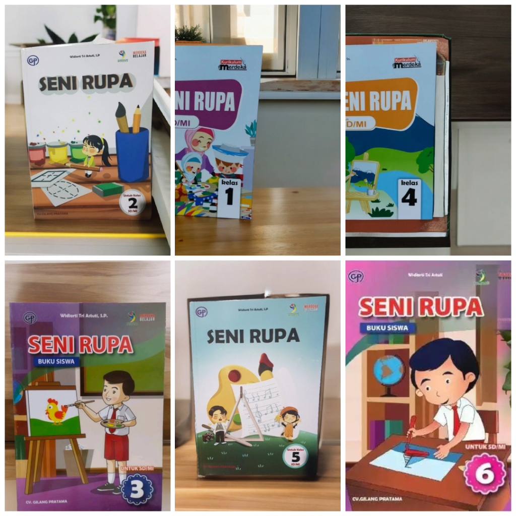 Jual Seni Rupa SD/MI Kelas 1 2 3 4 5 6 Kurikulum Merdeka CP Terbaru (Penerbit WKJ/Gilang Pratama ...