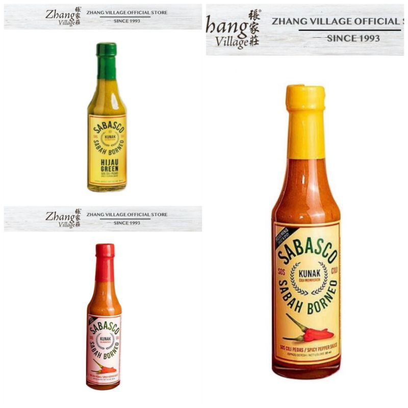 Jual Sabasco Sabah Chilli Sauce Original / Sweet and Spicy / Green ...