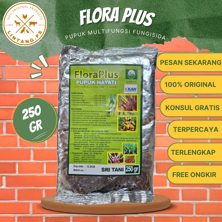 Jual Flora Plus @250 gram - Persis Flora One 250 Gram - Flora One - Tricoderma - Pupuk Hayati ...