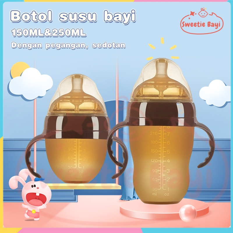 Jual 【SweetieBayi】Botol Susu Bayi Silikon Botol Dot Bayi Botol Susu anti kolik WideNeck Leher ...