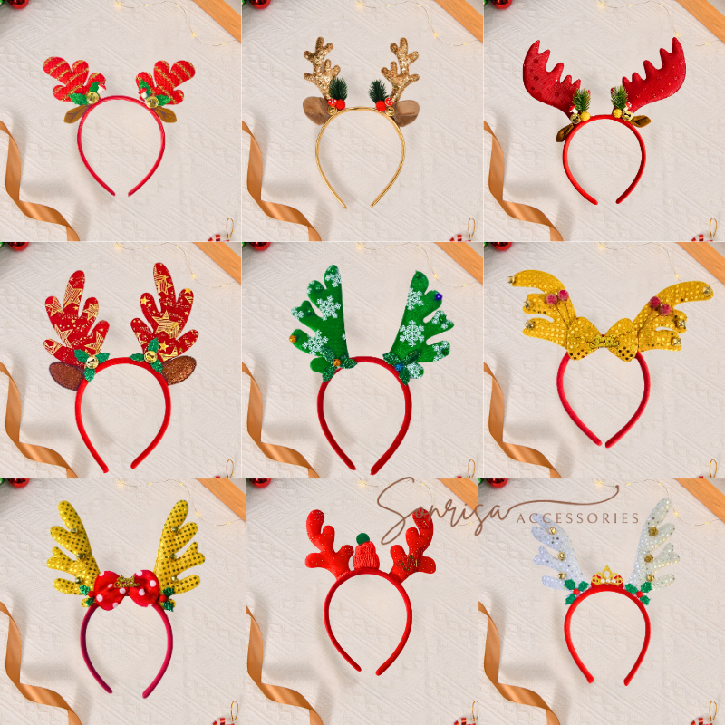 Jual BANDO MERRY CHRISTMAS TANDUK RUSA / BANDO NATAL / AKSESORIS NATAL ...