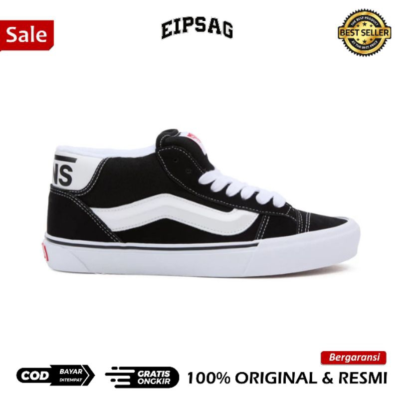 Jual Knu Mid Skool Black White RESMI ORIGINAL | Shopee Indonesia