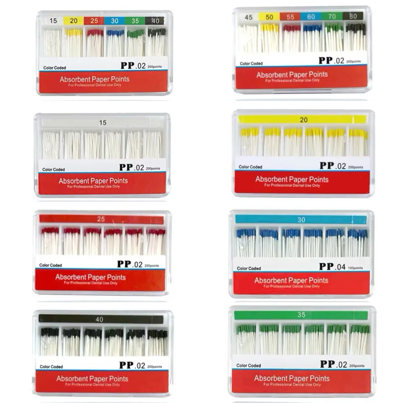 Jual Alice dental paper points paperpoint paper point isi 200 15-40 15 ...