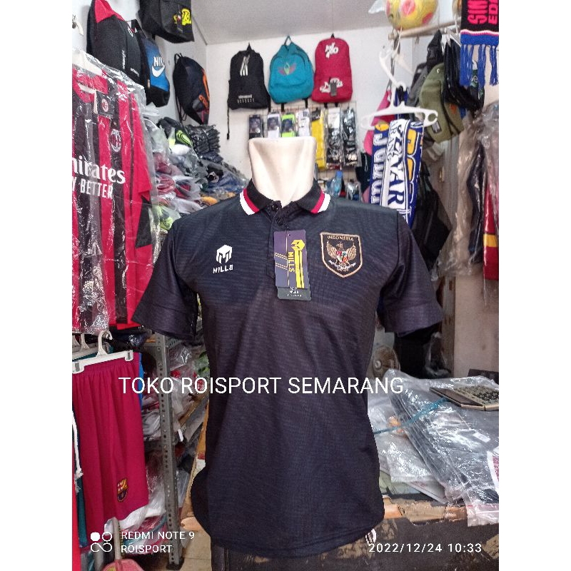 Jual JERSEY BOLA DEWASA TIMNAS 3RD HITAM MILLS | Shopee Indonesia