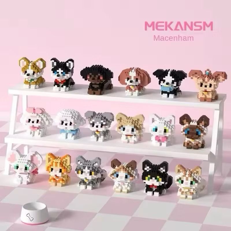 Jual MEKANISM MINI BLOCK PET DAY Mainan Balok Anjing Kucing Mini Lucu ...