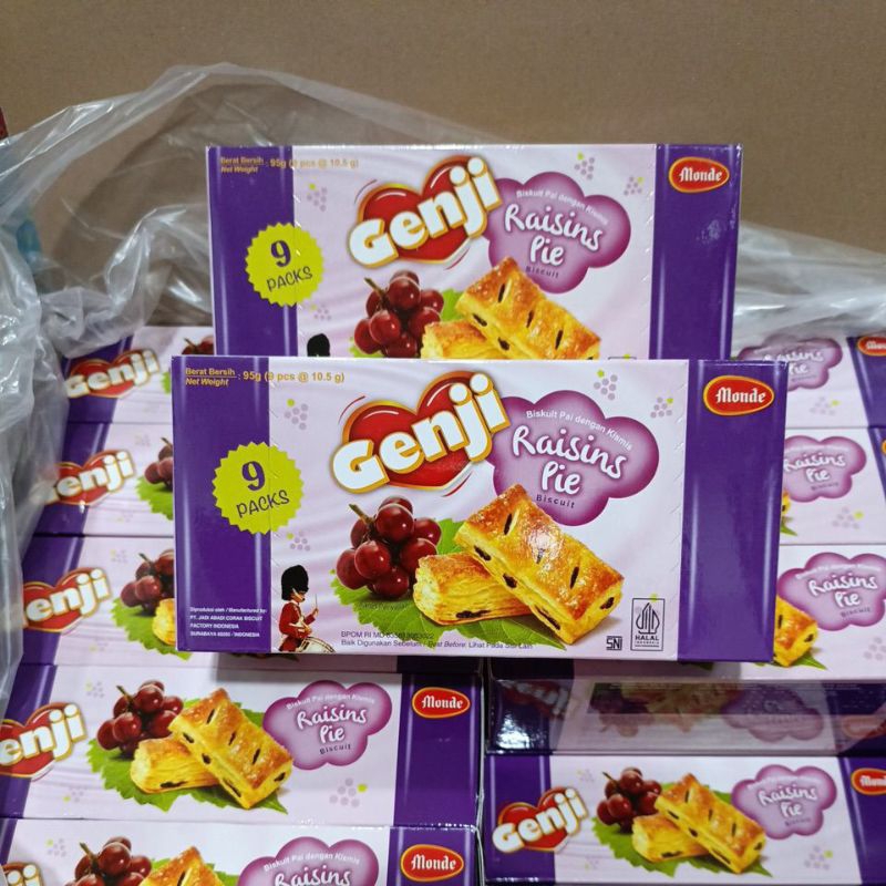 Jual MONDE GENJI RAISIN PIE NEW 95g | Shopee Indonesia