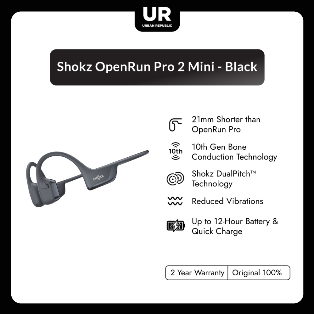 Jual Shokz OpenRun Pro 2 Mini - Black | Shopee Indonesia