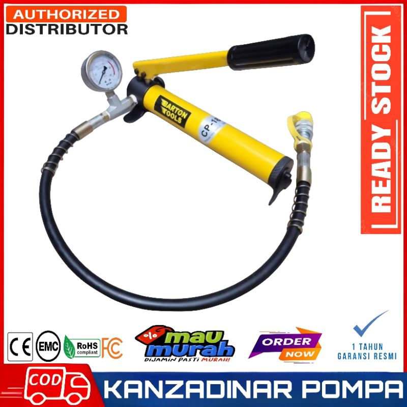 Jual Hydraulic Pump 400ml Pressure Gauge CP-180 Pompa Hidrolik 400cc Manual | Shopee Indonesia
