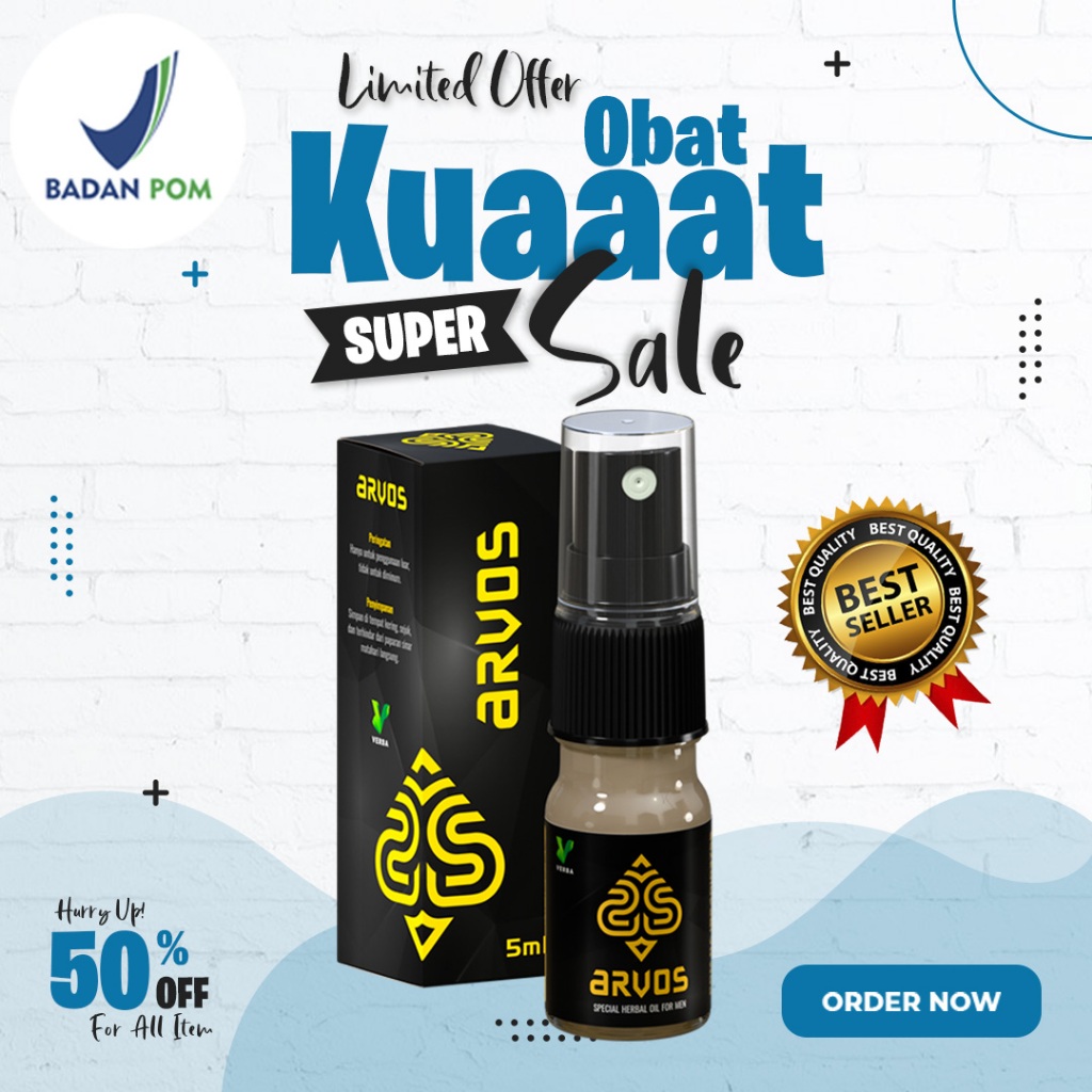 Jual ARVOS Spray Original - Obat Kuat Pria Tahan Lama Bpom Penambah Durasi Sex & Stamina Paling ...