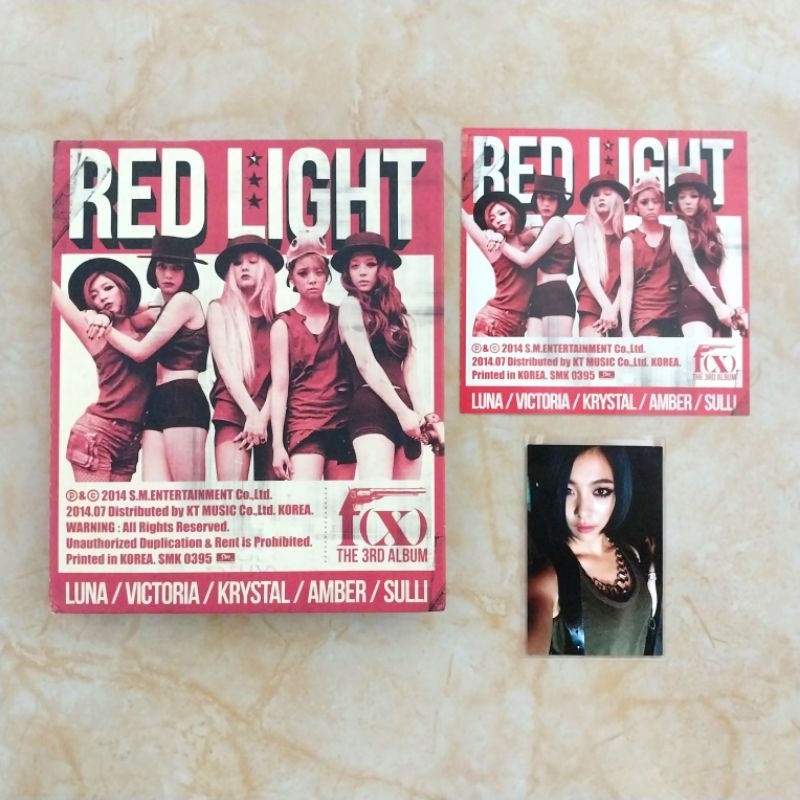 Jual f(x) Red Light 3rd Album Wild Cats Ver Luna Photocard PC Official ...