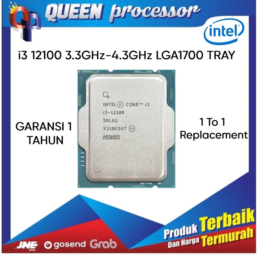 Jual PROCESSOR INTEL CORE i3 12100 TRAY 3.30 GHz LGA 1700 | Shopee ...