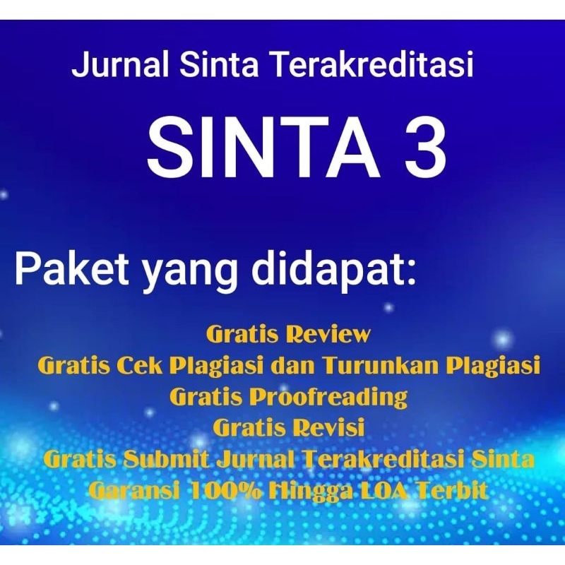 Jual Jurnal Sinta 3 Terakreditasi Kemeristekdikti | Shopee Indonesia