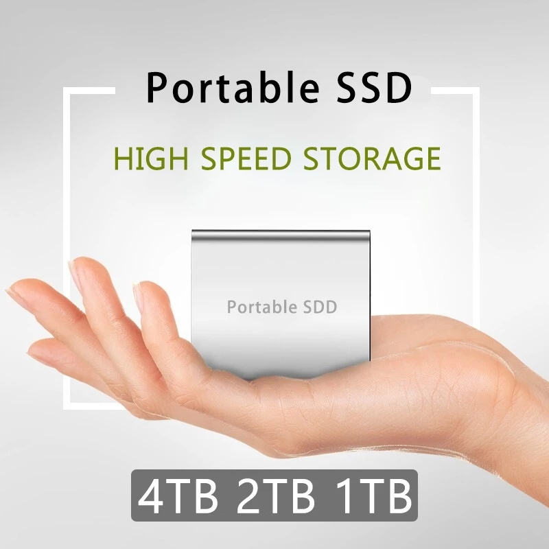 Jual 【harga terendah 24H】Portable SSD External hard drives 1TB 2TB 4TB ...