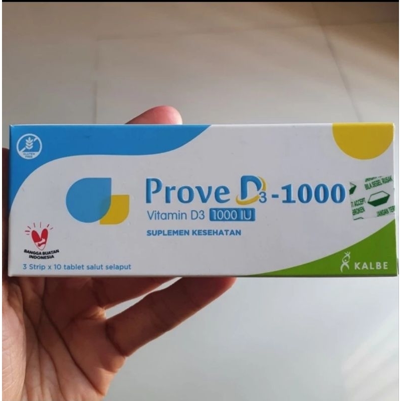 Jual PROVE D3 1000 BOX 30 TABLET VITAMIN D3 1000 IU | Shopee Indonesia