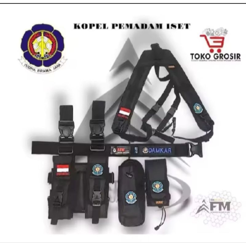 Jual Paket Hemat 1 set Kopel PDL Damkar Pemadam Kebakaran | Kopel 1 set ...
