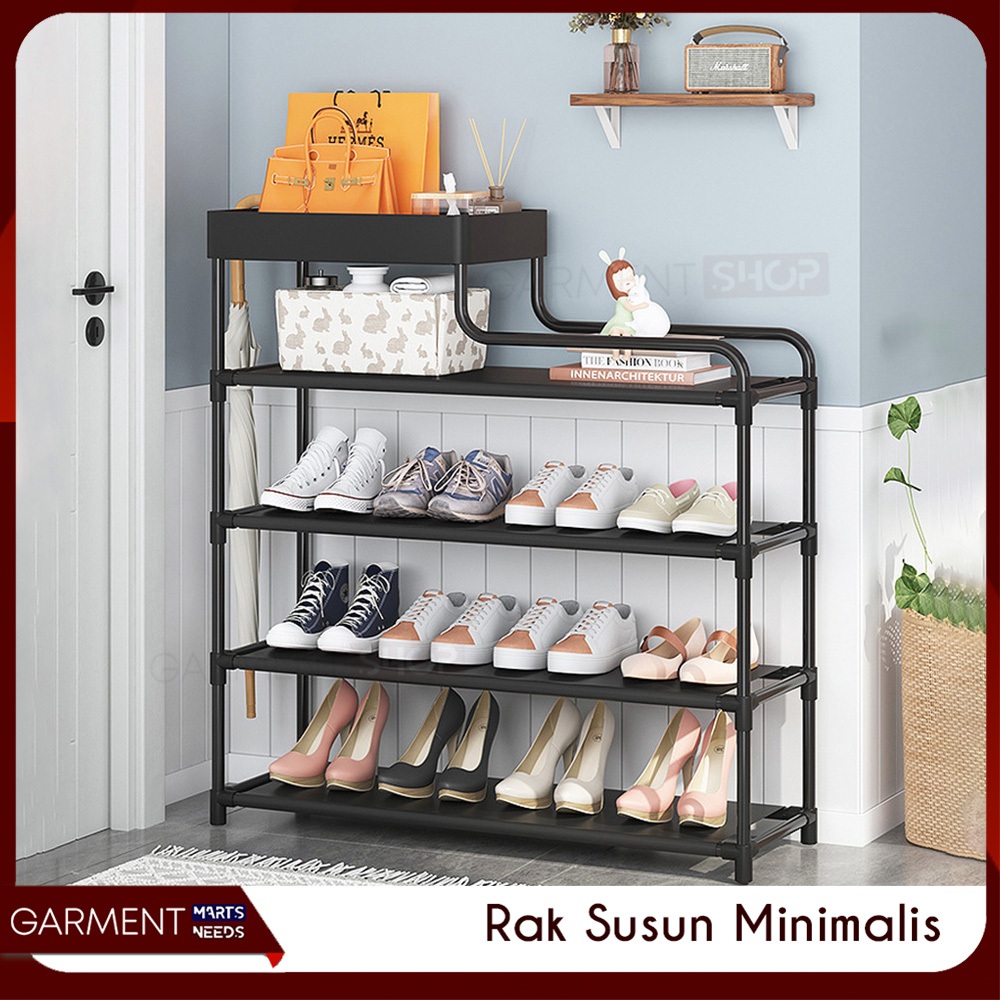 Jual RATUTA - Rak Sepatu 4 5 6 Tingkat Dengan Kotak Keranjang Plastik ...