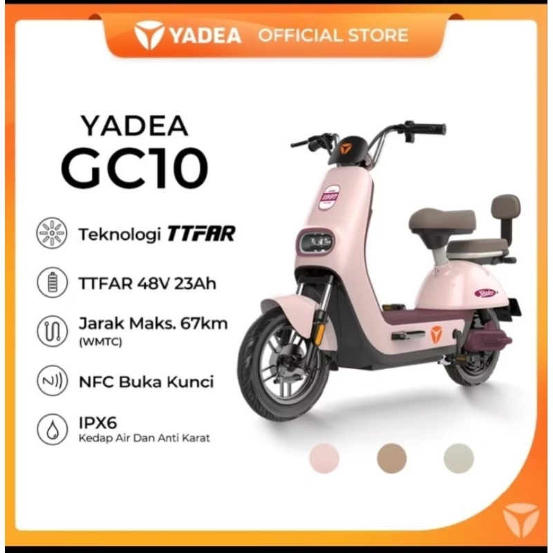 Jual SEPEDA LISTRIK YADEA GC10 | Shopee Indonesia