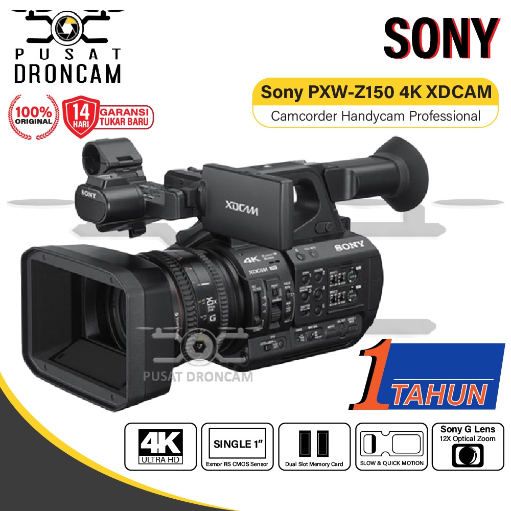 Jual Sony PXW-Z150 4K XDCAM Camcorder Handycam Professional Resmi ...