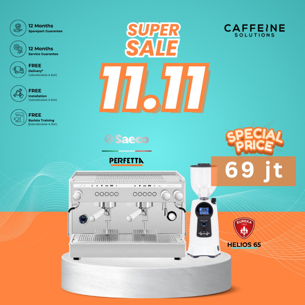 Jual SUPER SALE - Saeco Perfetta + Eureka Helios 65 Bundle Coffee ...