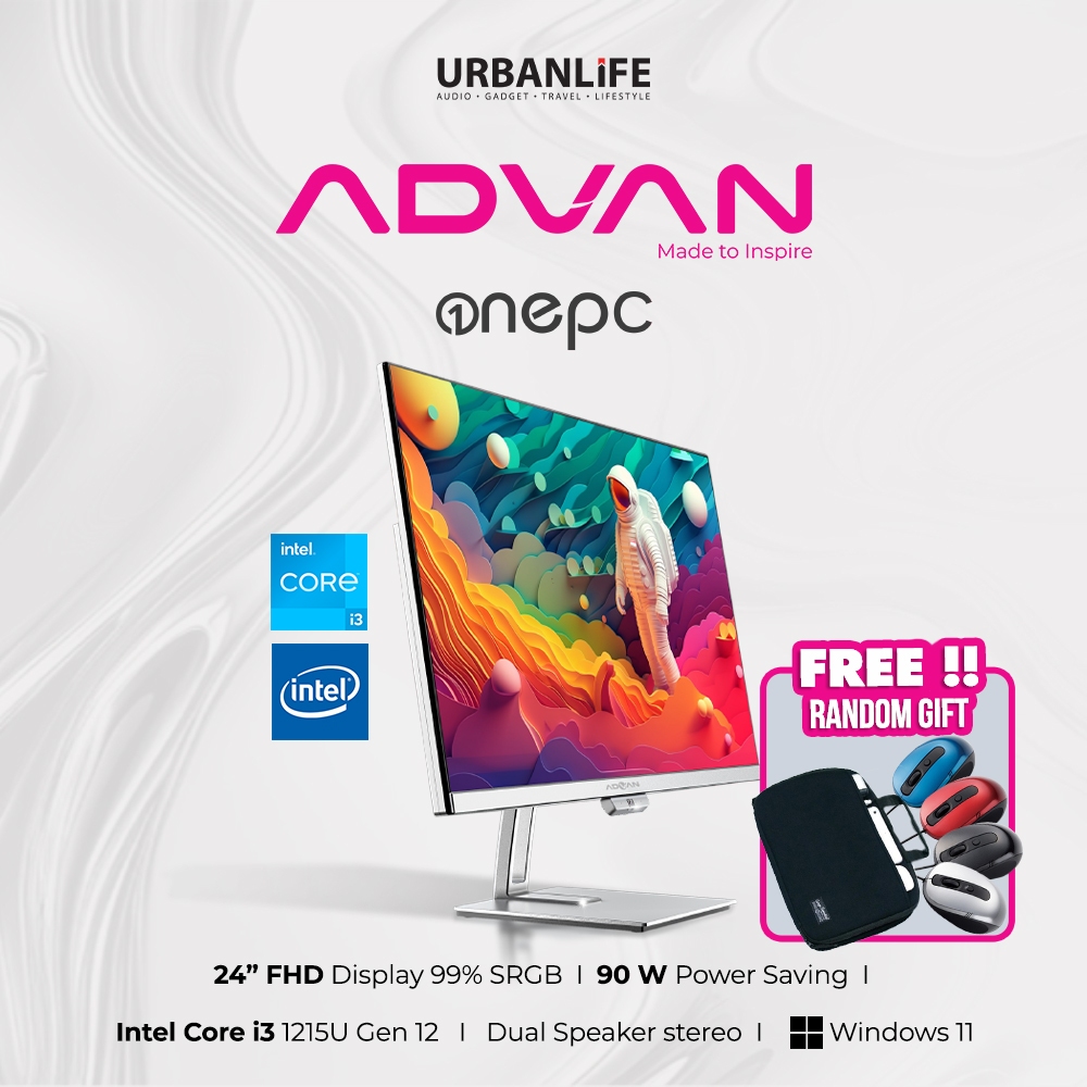 Jual Advan All In One PC AIO OnePC Intel i3 8+256GB | Shopee Indonesia