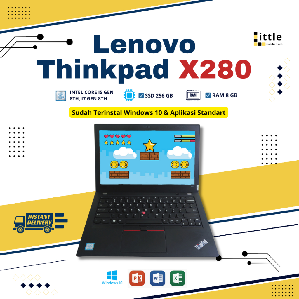 Jual Lenovo Thinkpad X280 Core I5 I7 Gen 8 Ram 8GB Ssd 256GB | Shopee ...