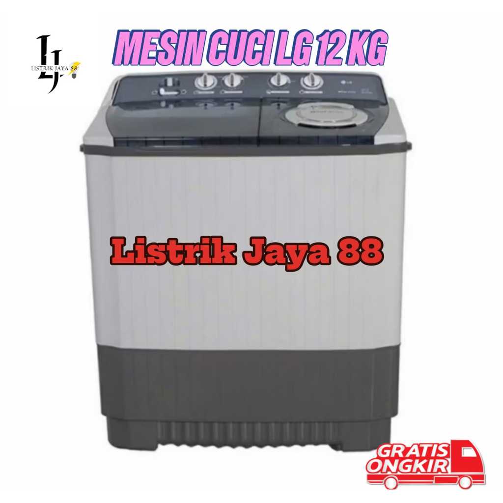 Jual Mesin Cuci 2 Tabung LG P1200RT 12 KG – Super Hemat Listrik ...