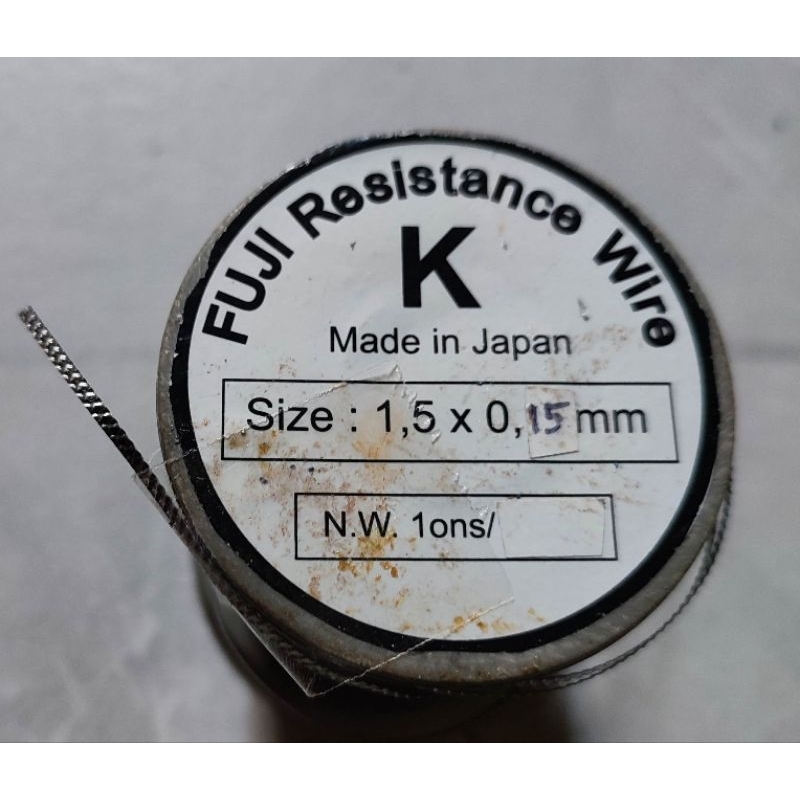Jual kawat nikelin element pemanas press plastik sealer plastik 1.5nm x ...