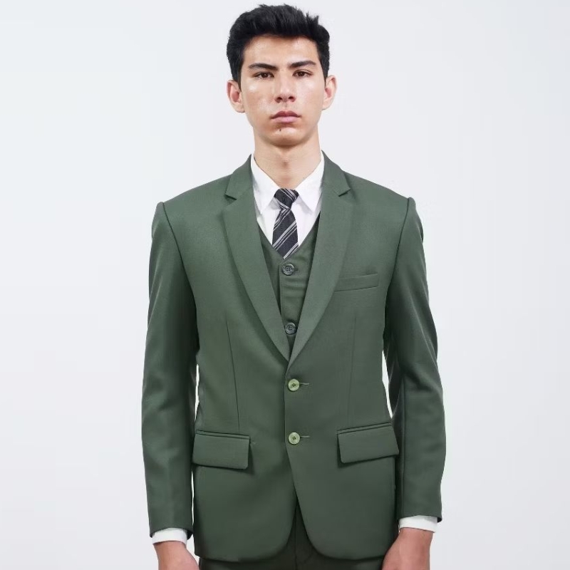 Jual Mubeng - Elegant Jas Slimfit Army (Free Cover Jas) | Shopee Indonesia