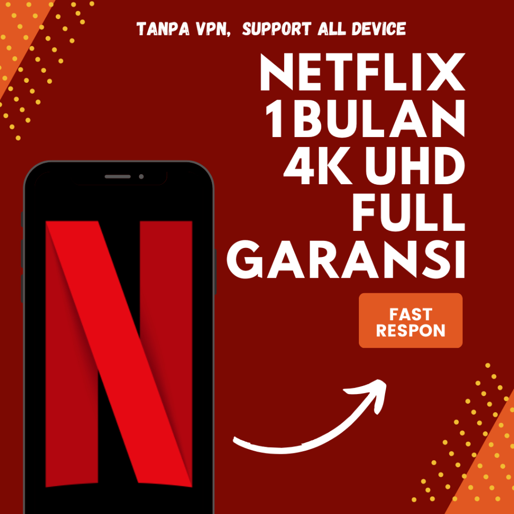 Jual Netflixxx Premium Sharing 1Bulan Ultra HD Anti Hold Tanpa VPN [HANYA SHARE 2ORG] (FULL ...