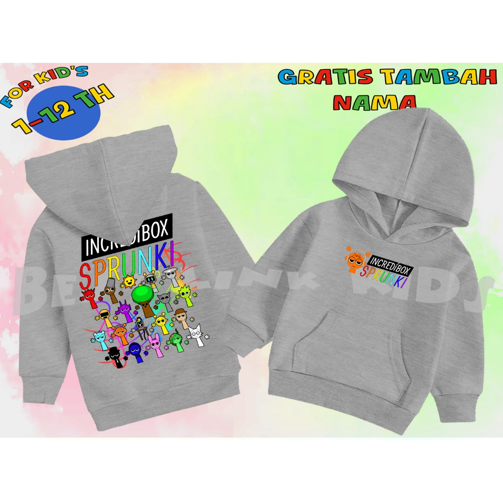 Jual Hoodie Anak Costum Sprunki Karakter Hoodie Fashion Anak Sprunki ...