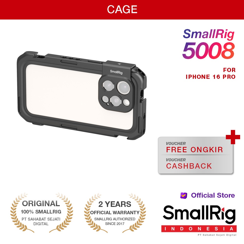 Jual SmallRig Mobile Video Cage Basic Edition for iPhone 16 Pro 5008 ...