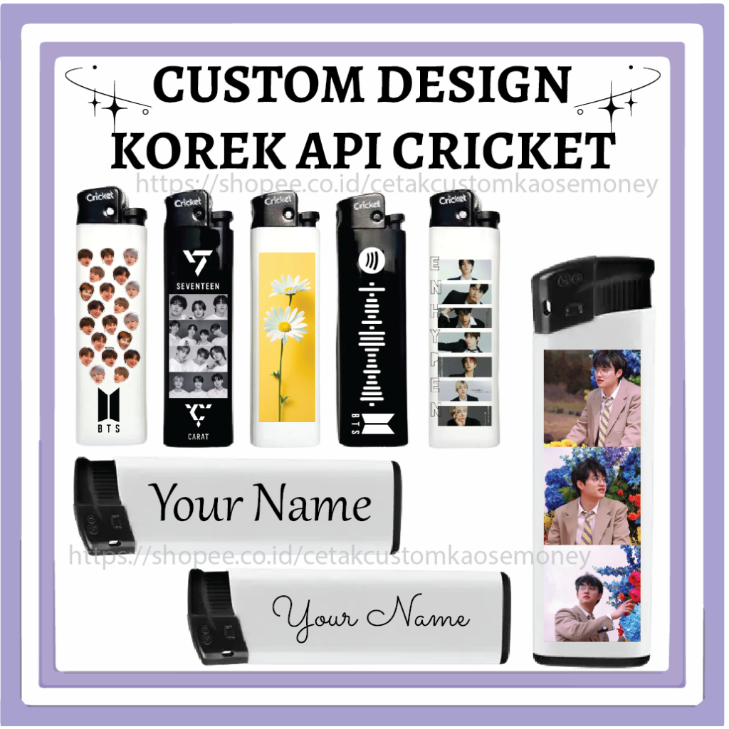 Jual CUSTOM KOREK API MAGNET CRICKET MANCIS LIGHTER SOUVENIR KOREKAPI ...