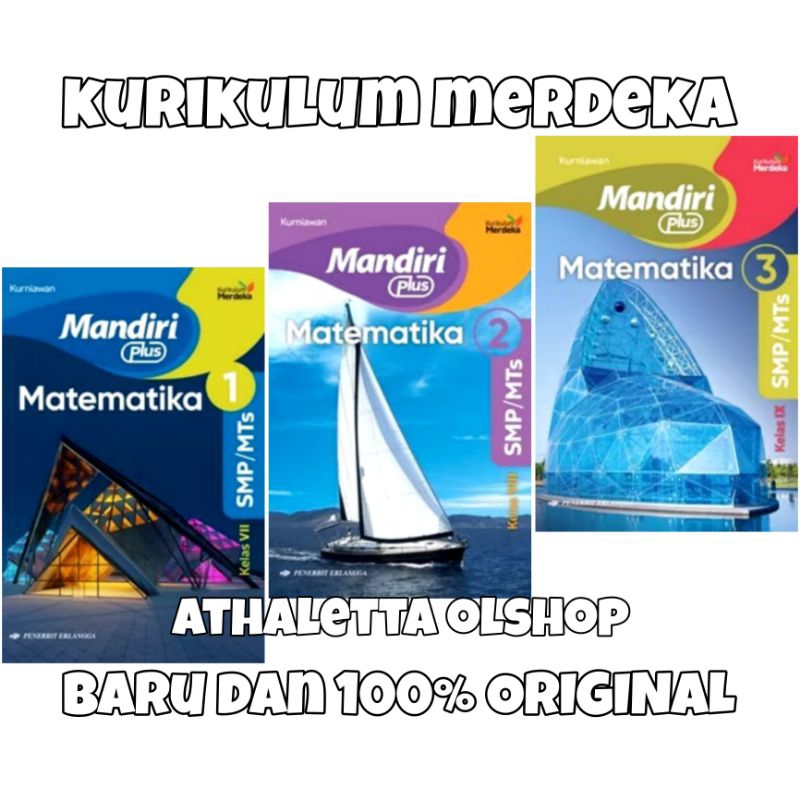 Jual BUKU ORIGINAL MANDIRI PLUS MATEMATIKA KELAS 7 8 9 SMP/MTs KURIKULUM MERDEKA ERLANGGA ...