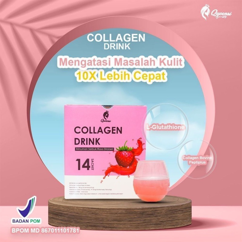 Jual [100%ORIGINAL] Queensi Collagen Drink | Shopee Indonesia