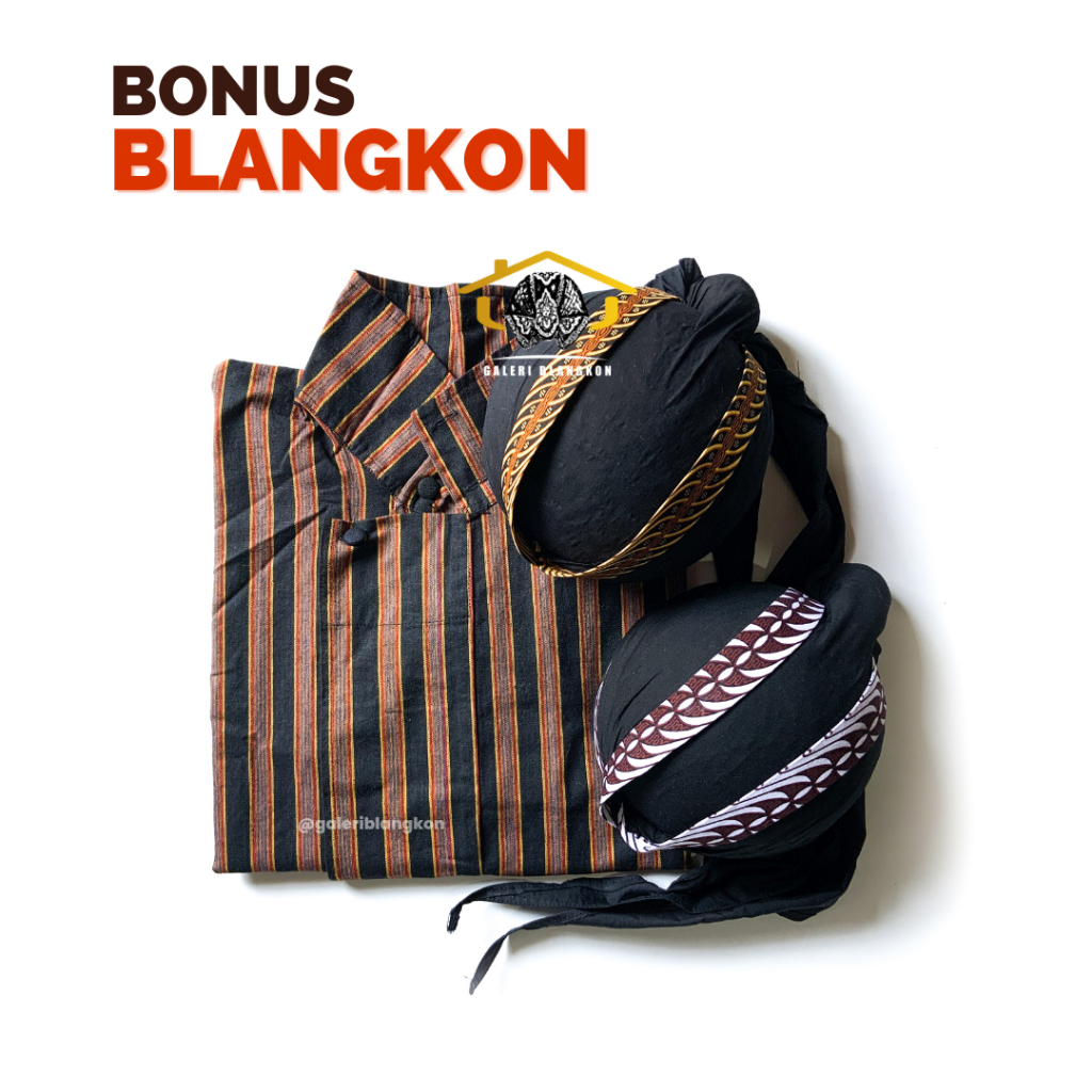 Jual Baju Surjan Lurik [Bonus Blangkon] Lurik Adat Tradisional Jawa Dewasa Pria | Shopee Indonesia