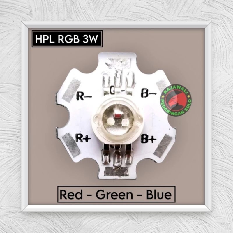 Jual LED HPL RGB 3W LED HPL 3 WARNA RED GREEN BLUE | Shopee Indonesia