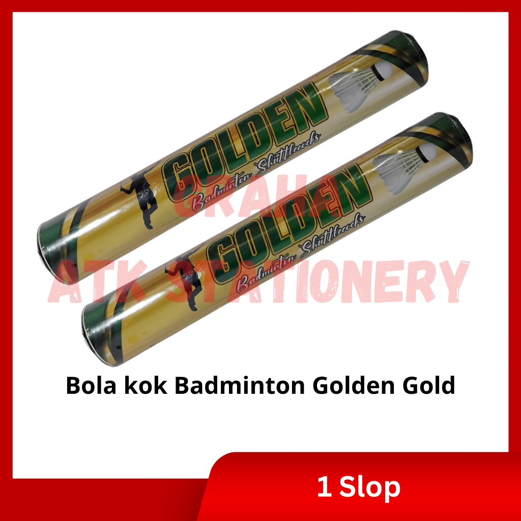Jual [1 Slop] Shuttlecock Bulu Tangkis Golden Gold / Bola Kok Badminton ...