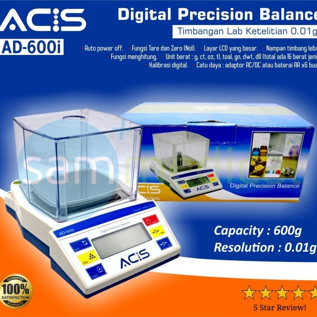 Jual ACIS AD-600i Timbangan Precision Balance - Timbangan Lab Digital 600g | Shopee Indonesia
